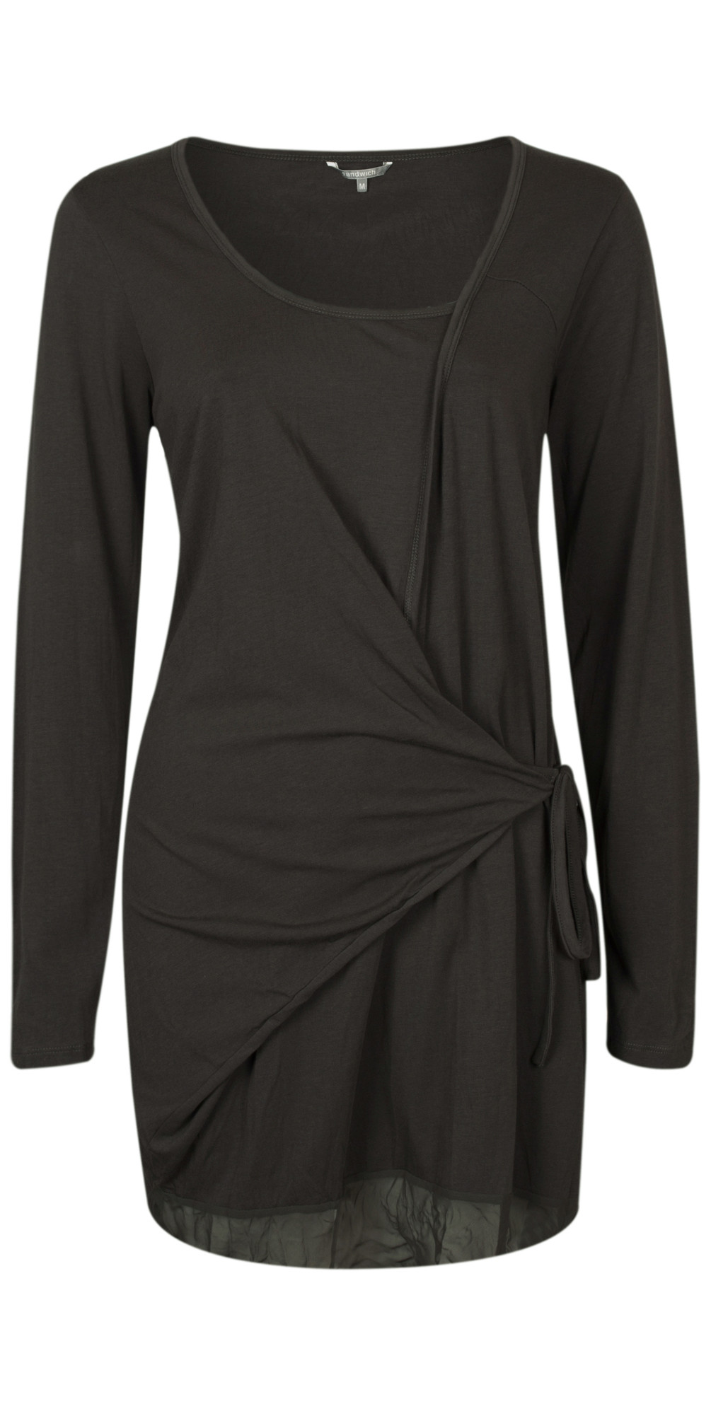 Sandwich Clothing Cotton Spandex Tunic in Earth