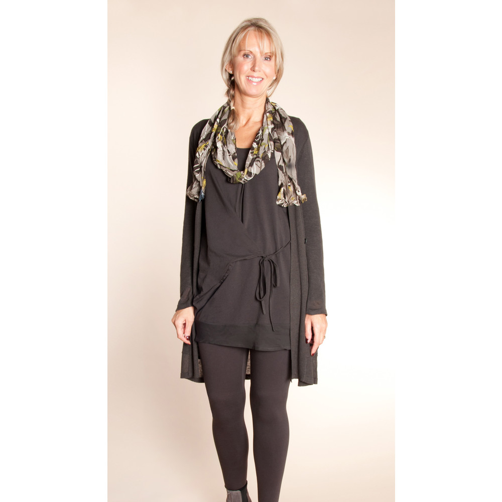 Sandwich Clothing Cotton Spandex Tunic in Earth