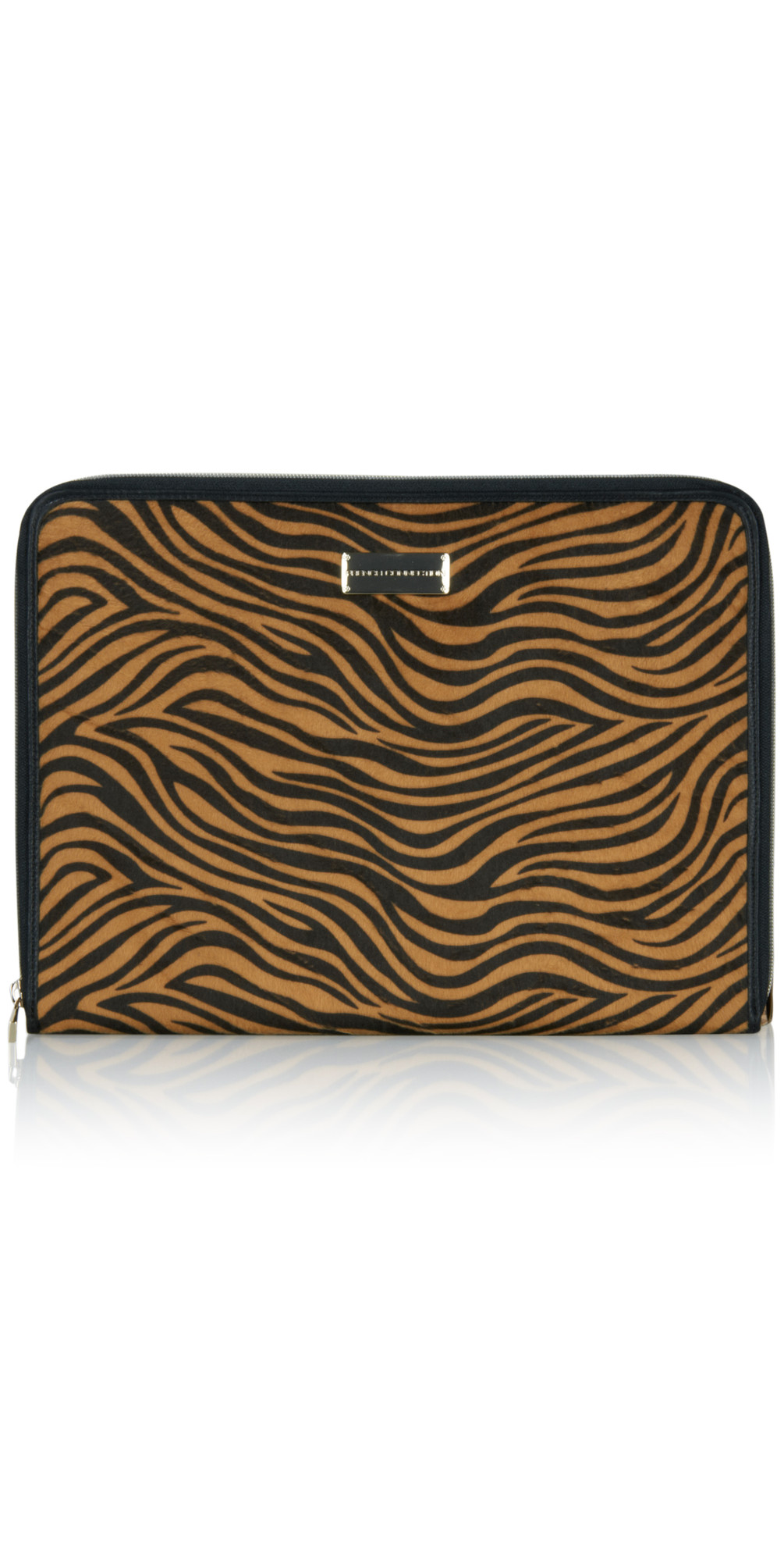 French Connection Animal Laptop Case in Zebra
