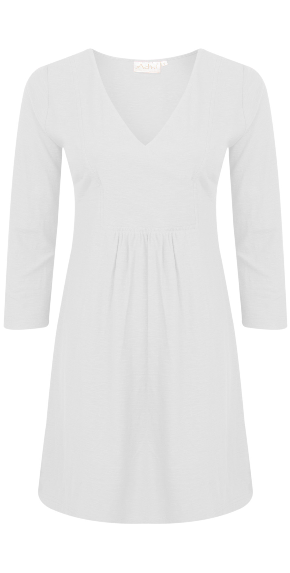 Adini V-neck Tunic in White