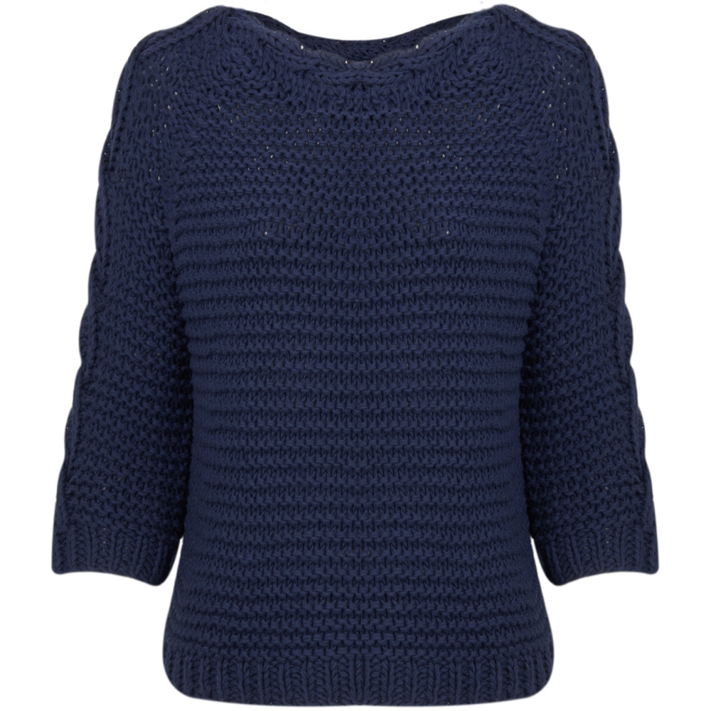 French Connection Connie Cable Raglan Jumper in Black