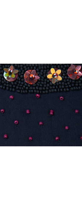 French Connection Winter Gems Long Sleeve Tunic Dress in balsamic