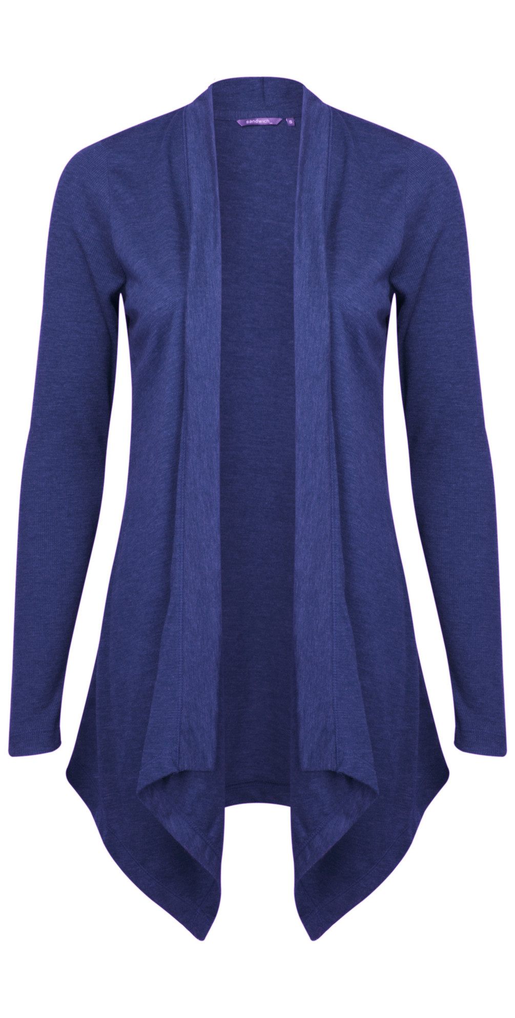 Sandwich Clothing Essentials Jersey Cardigan in Twilight Blue