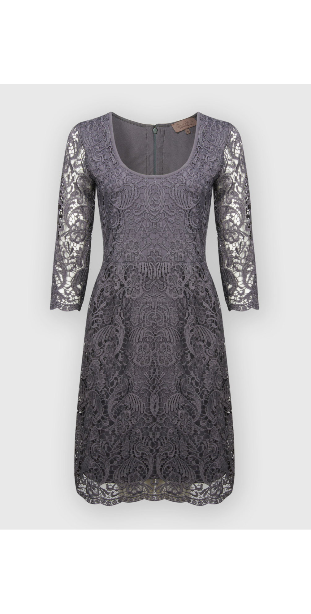 Great Plains Tilly Lace Scoop Neck Dress in Aleutian