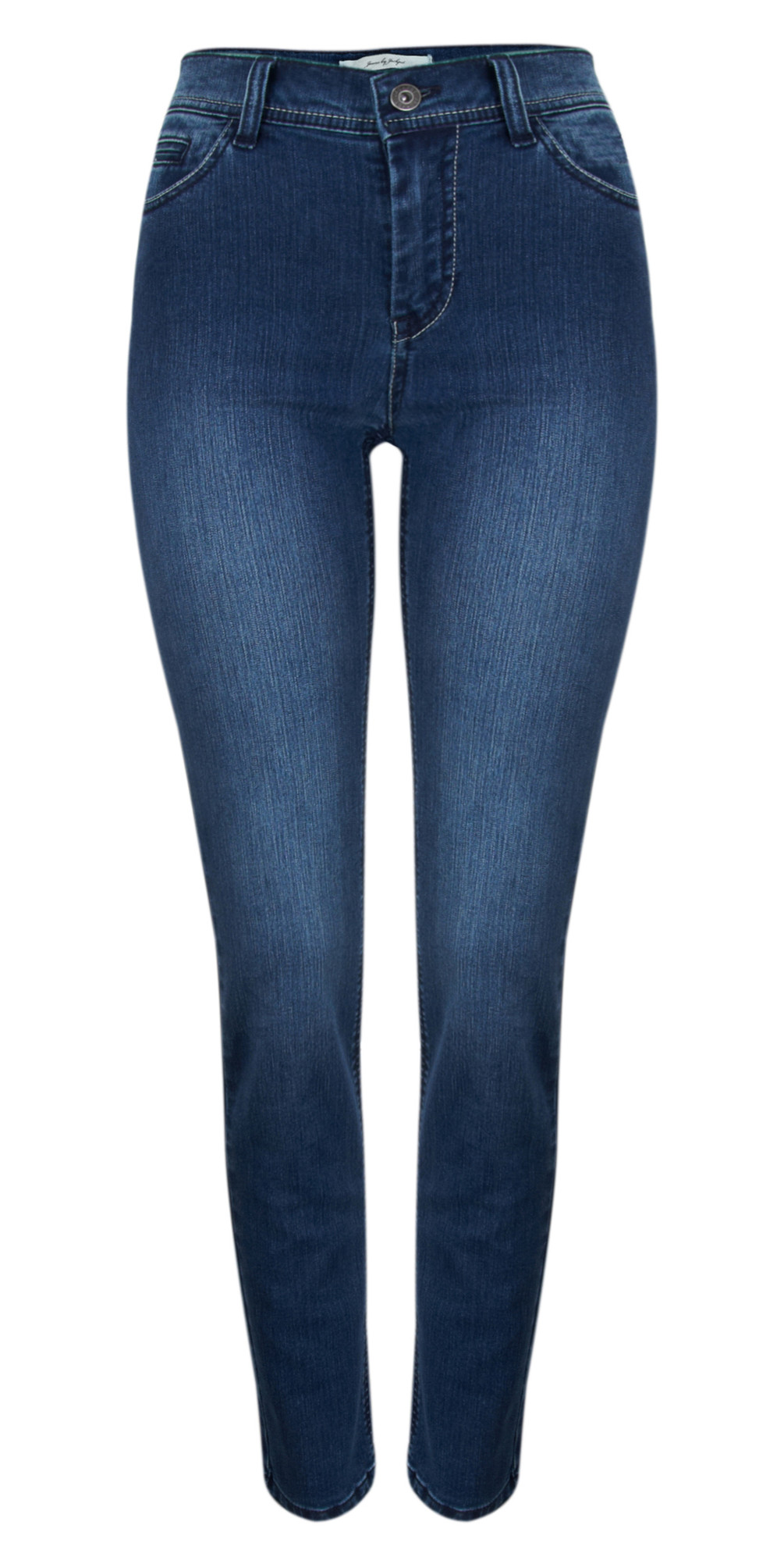 Jackpot Clothing Paris Fem Jeans in D03-Denim