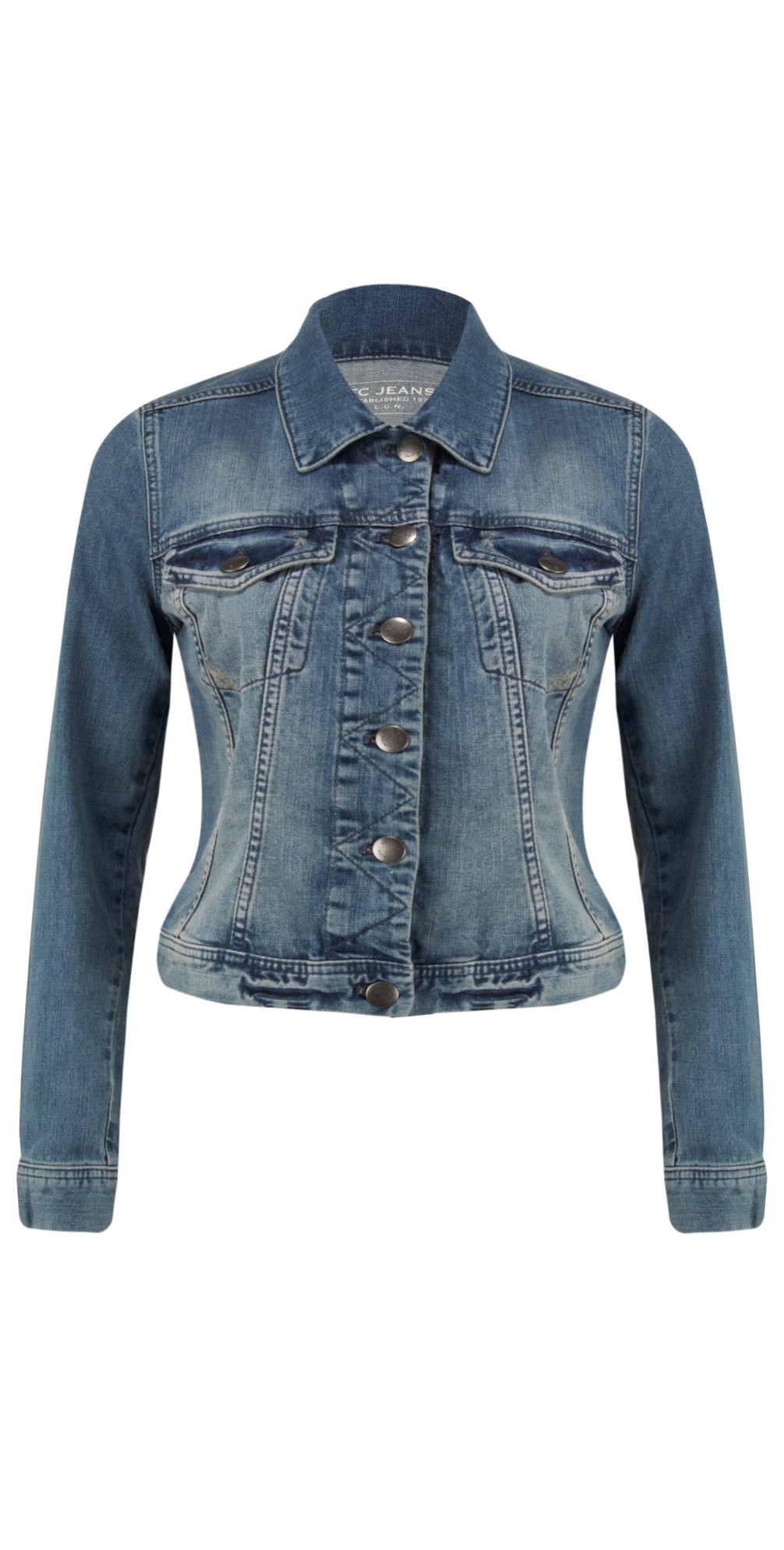 French Connection Afterglow Denim Jacket in Blue