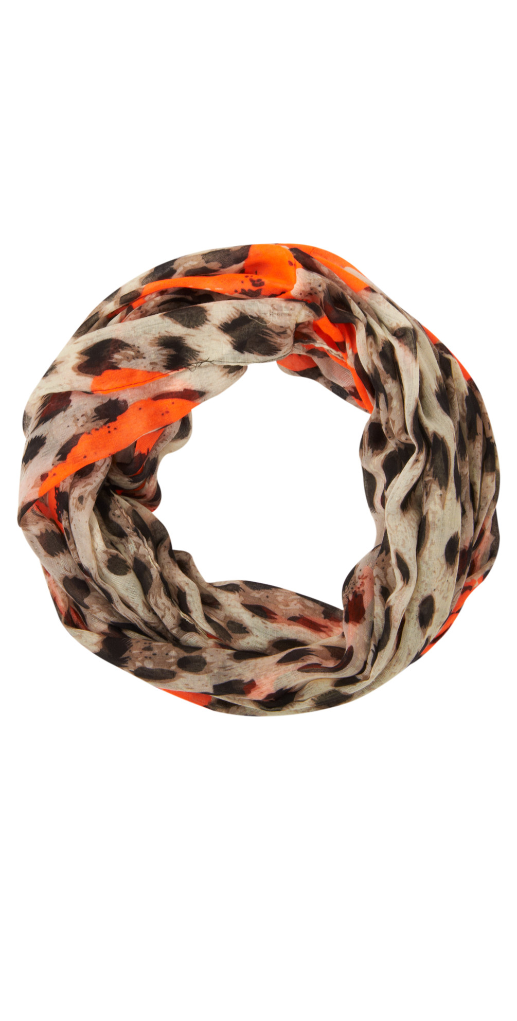 Kris-Ana Love Hearts Scarf in Orange