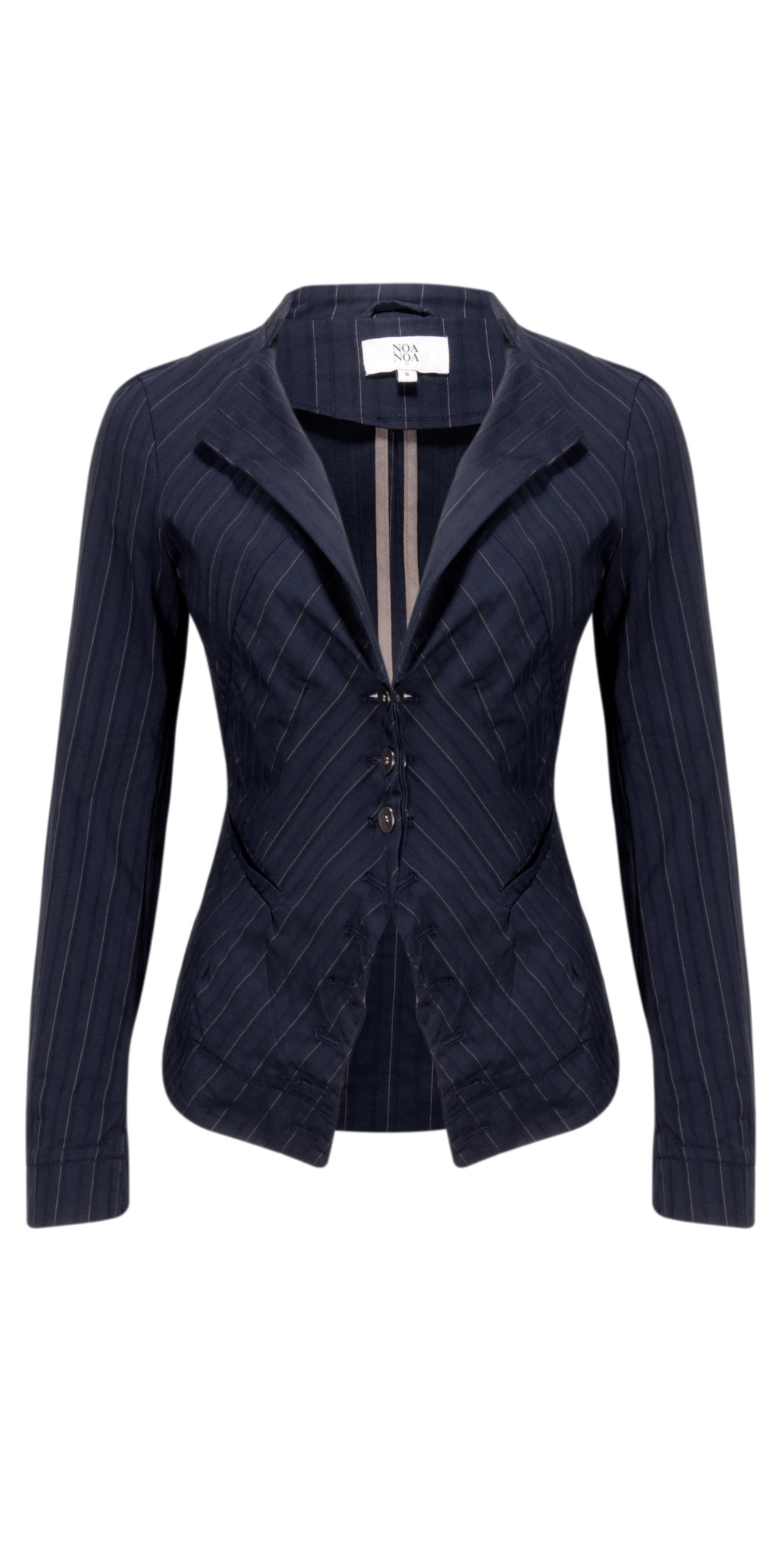 Noa Noa Ludovico Stripe Jacket in peacoat