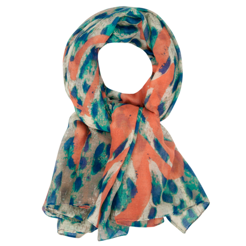 Kris-Ana Love Hearts Scarf in Cobalt