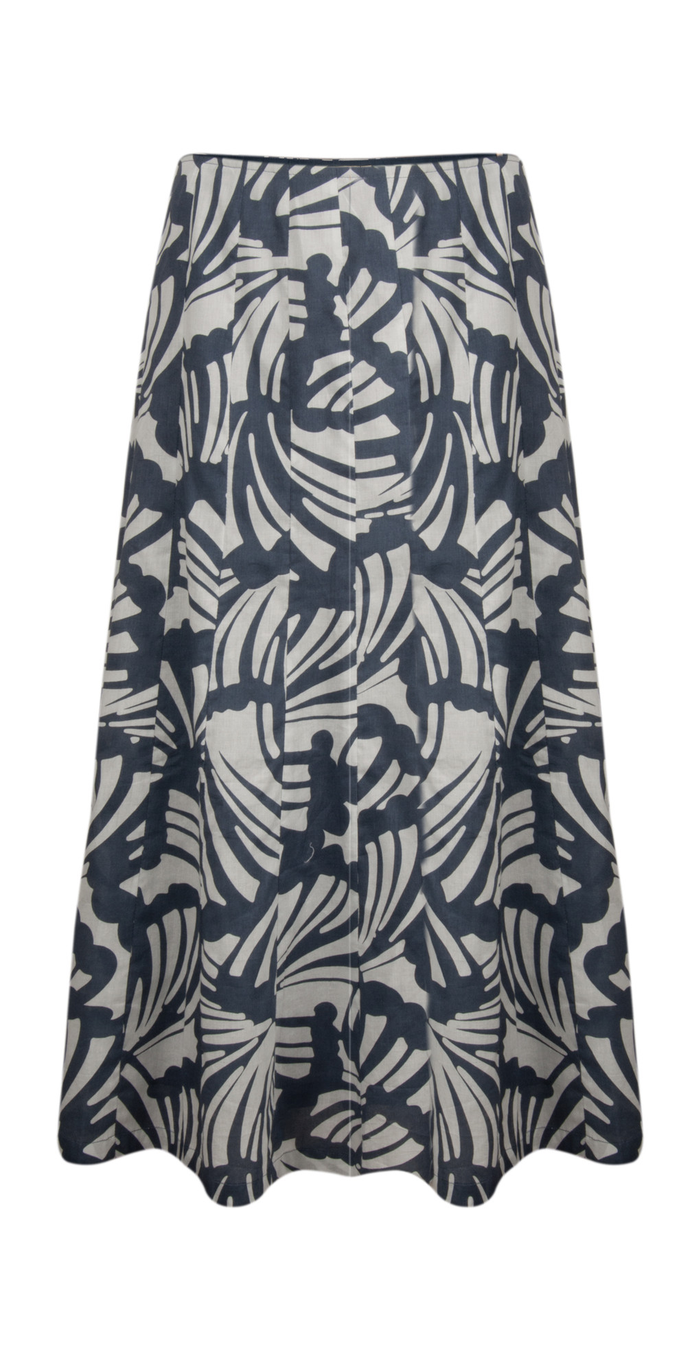 Adini Papillon Print Skirt in Airforce