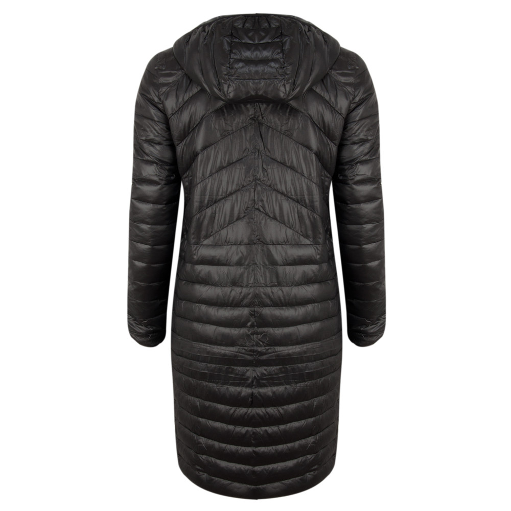 Sandwich Clothing Long Shiny Nylon Coat in Black