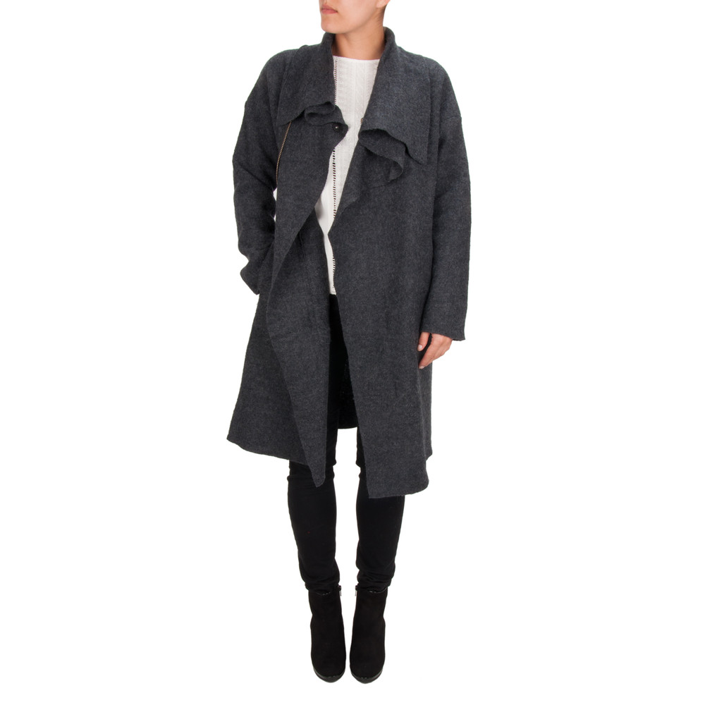 Noa Noa Atelier Wool Coat in Phantom
