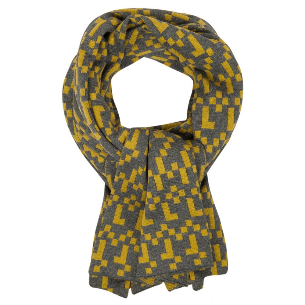 Two Danes Ullina Scarf in 797-Steel Mel