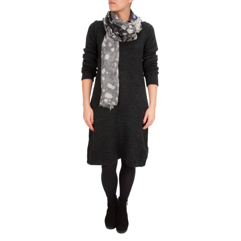 Sandwich Clothing Long Brushed Wool Pullover in Black htr