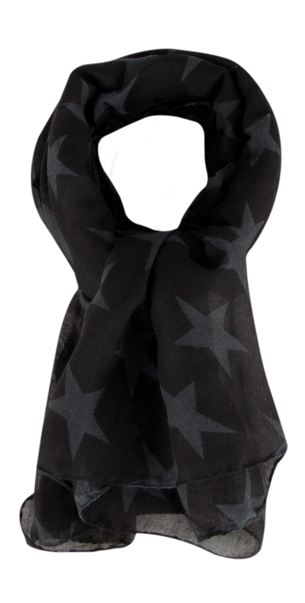 Lua Big Star Scarf in Black