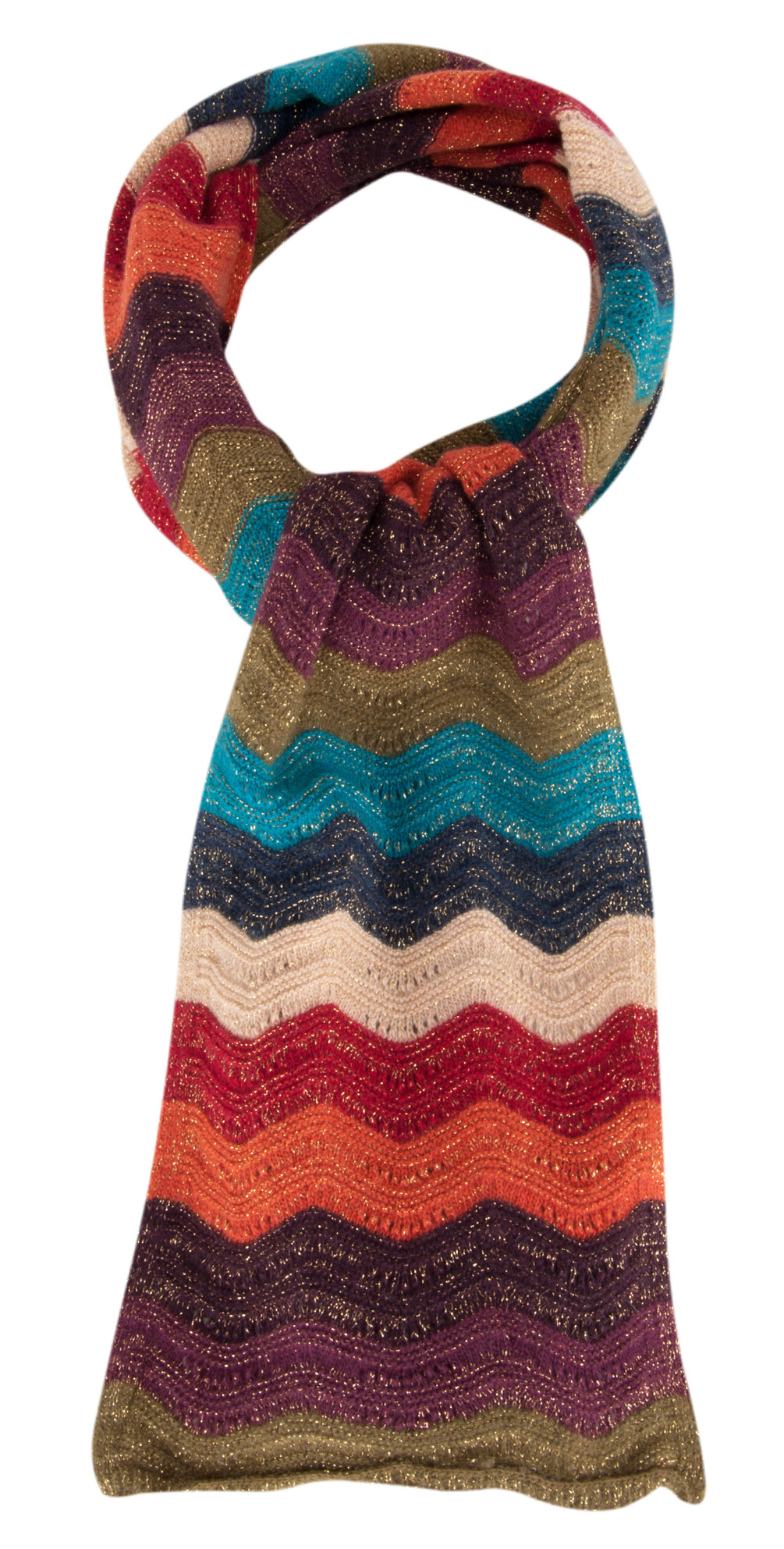 Avoca Chevron Scarf in Autumnal