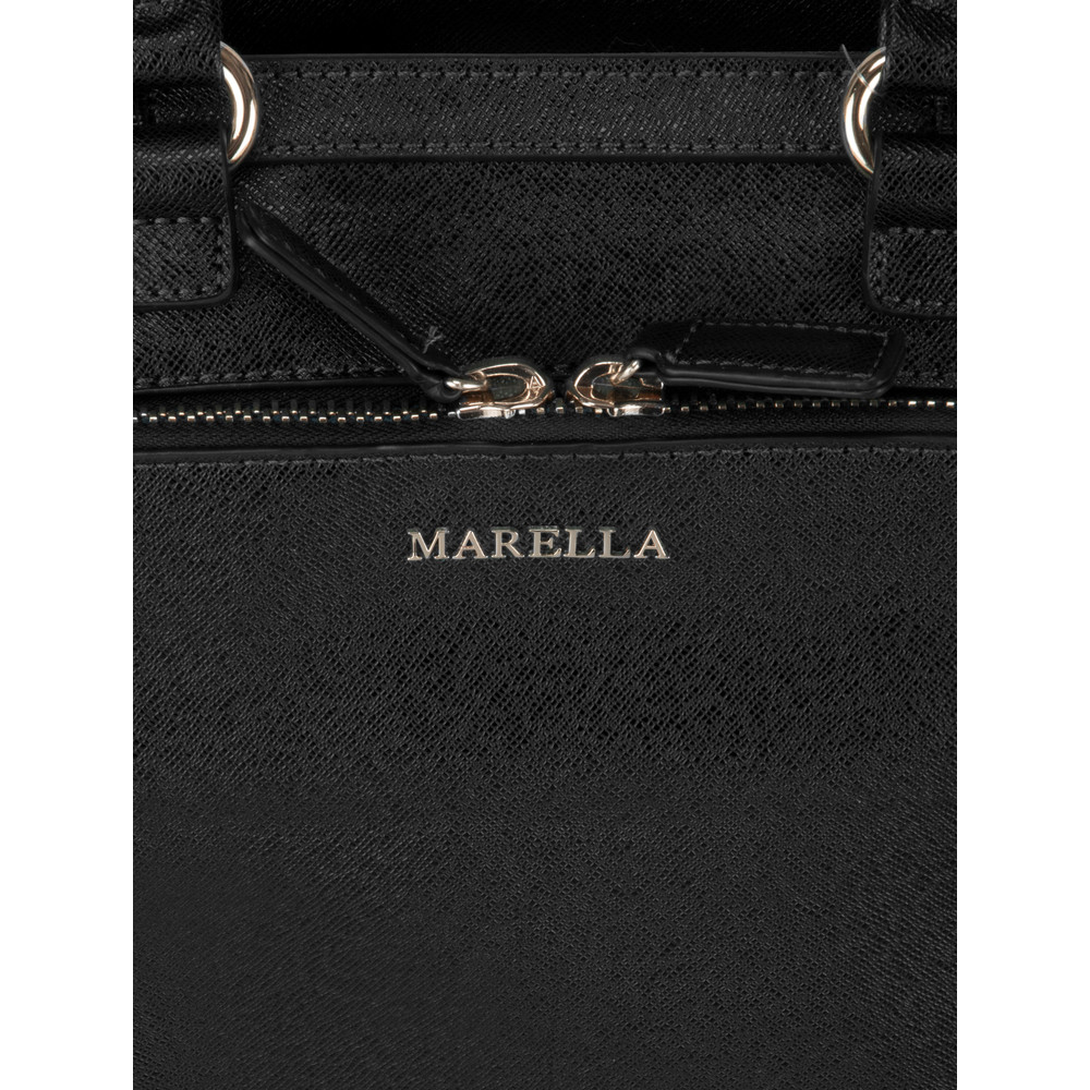 Marella Duna Pleather Handbag in Black