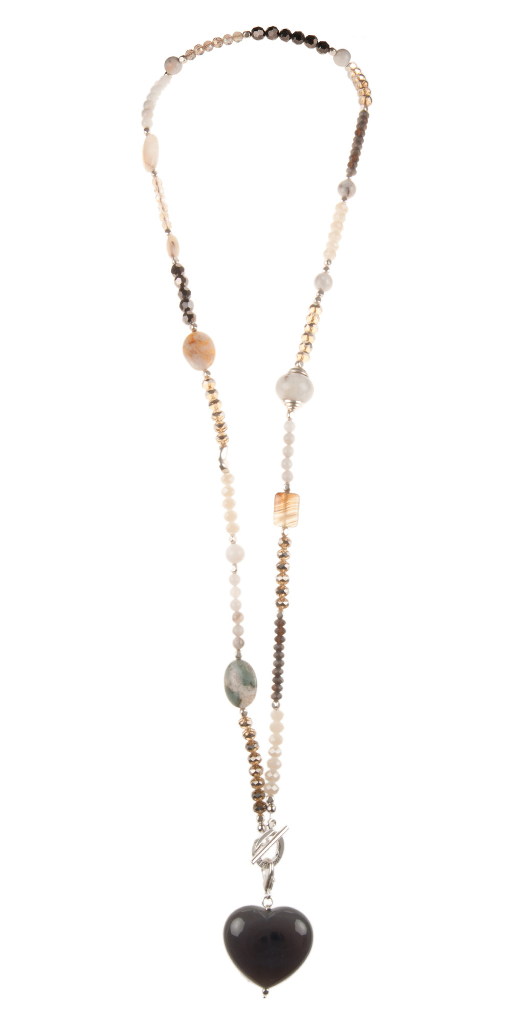 Pranella Harri Heart Necklace in Natural