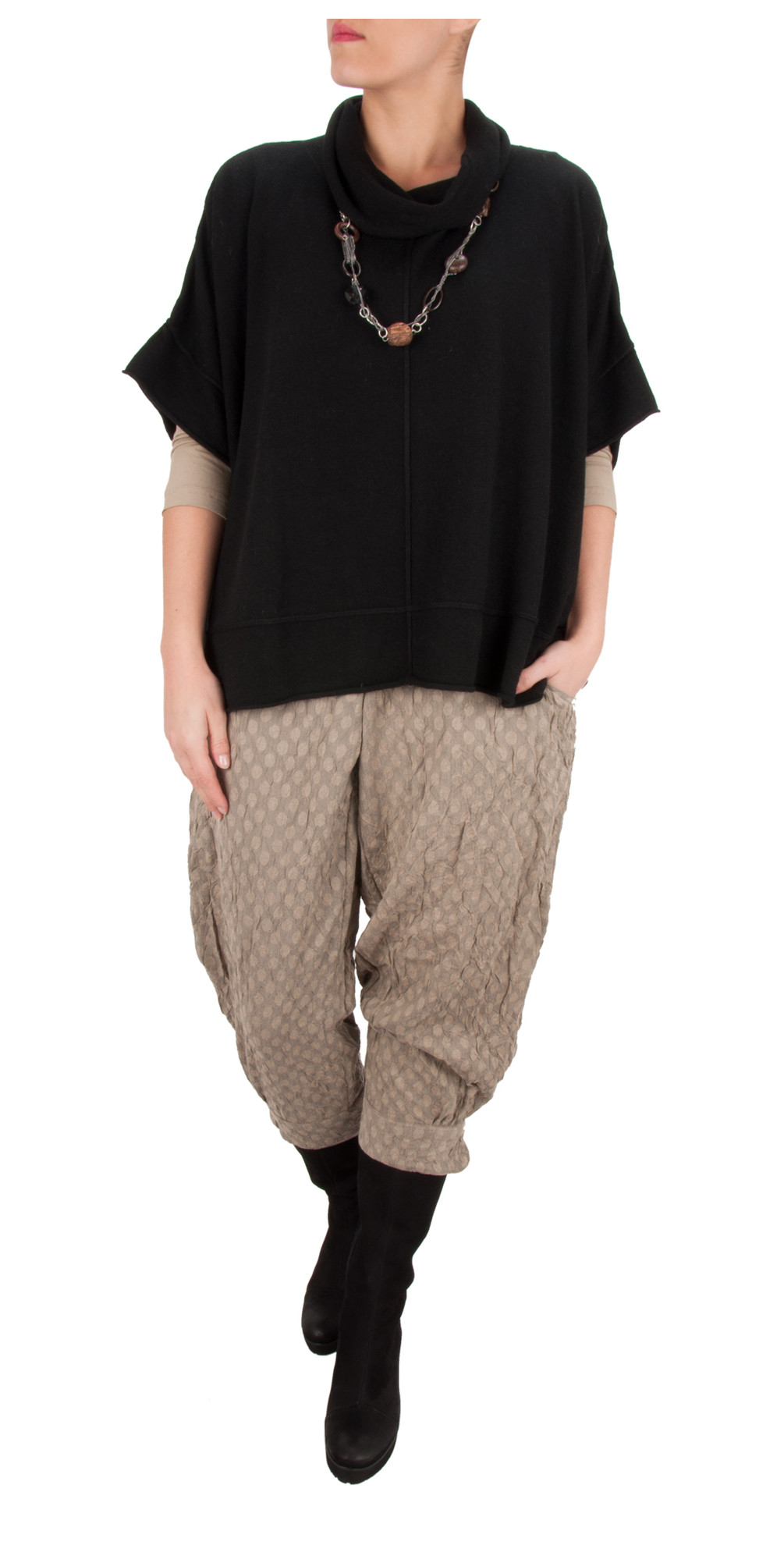 Masai Clothing Filiti Knit Top in 011-NewJet