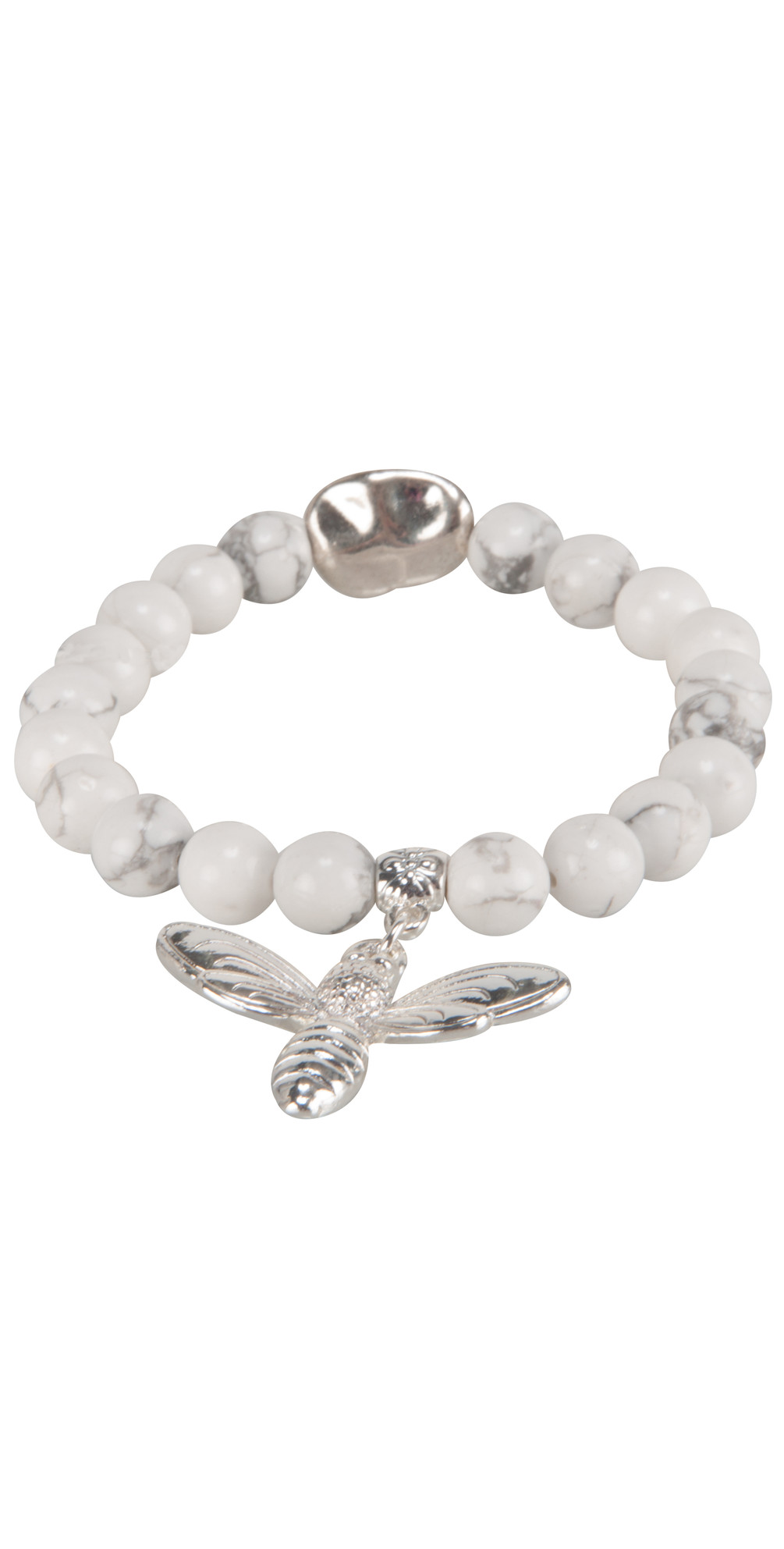 Pranella Josylin Bee Nugget Bracelet in Silver