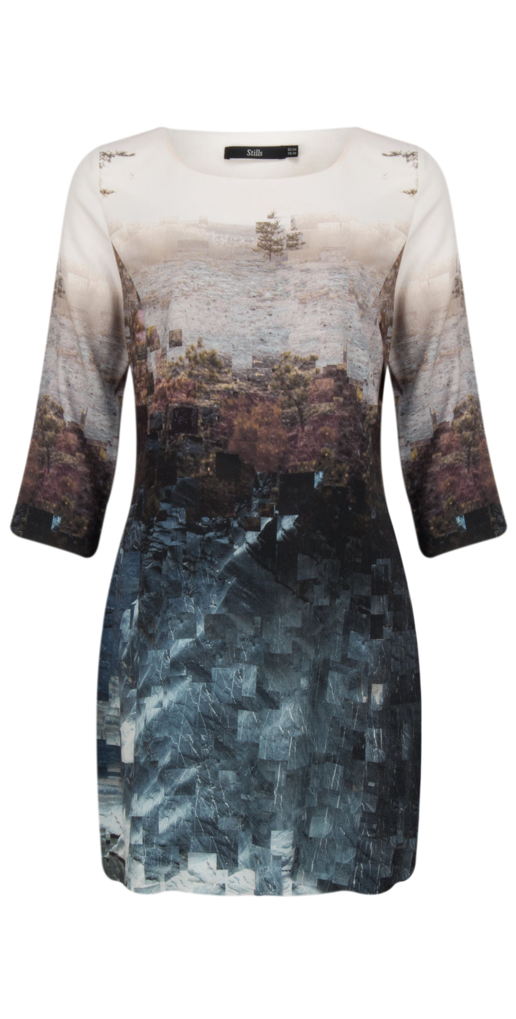 Stills Clothing Photoprint Dress in Mirage
