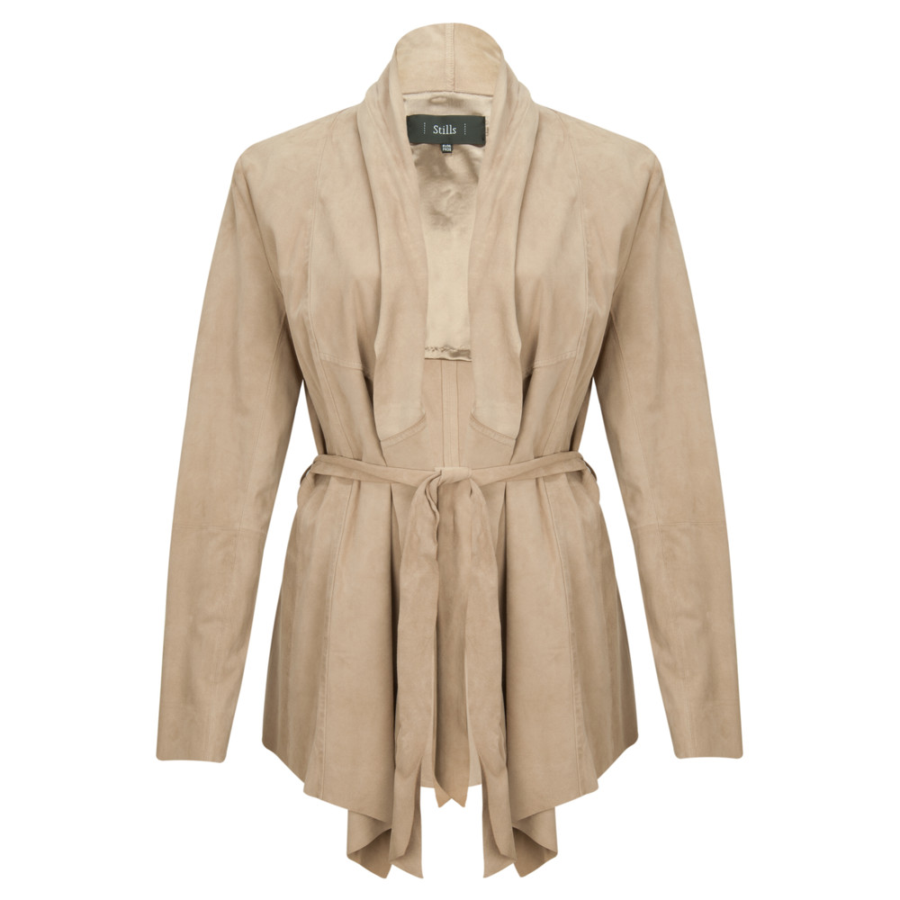 Stills Clothing Goat Suede Jacket in Clay