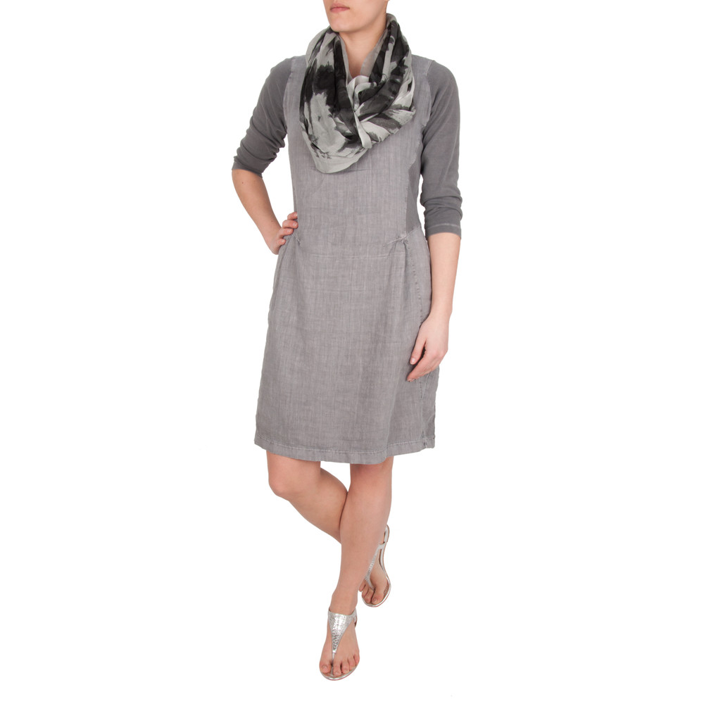 Sandwich Clothing Light Weight Rib Dress in Stone Grey