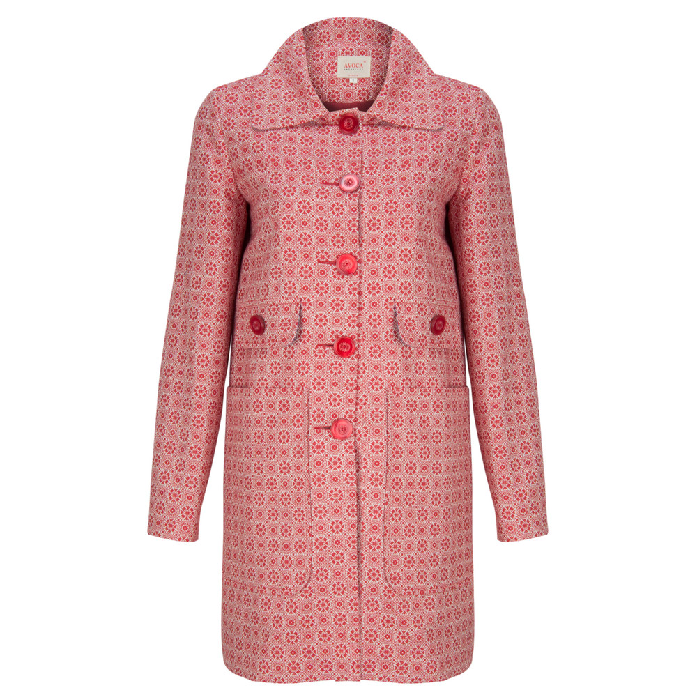 Avoca Camille Coat in Red