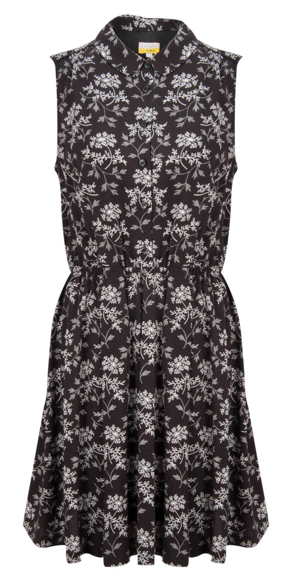 HOBBS Constable Dress in Black / White