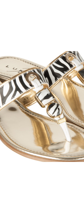 Lunar Toe-Post Sandal in Gold