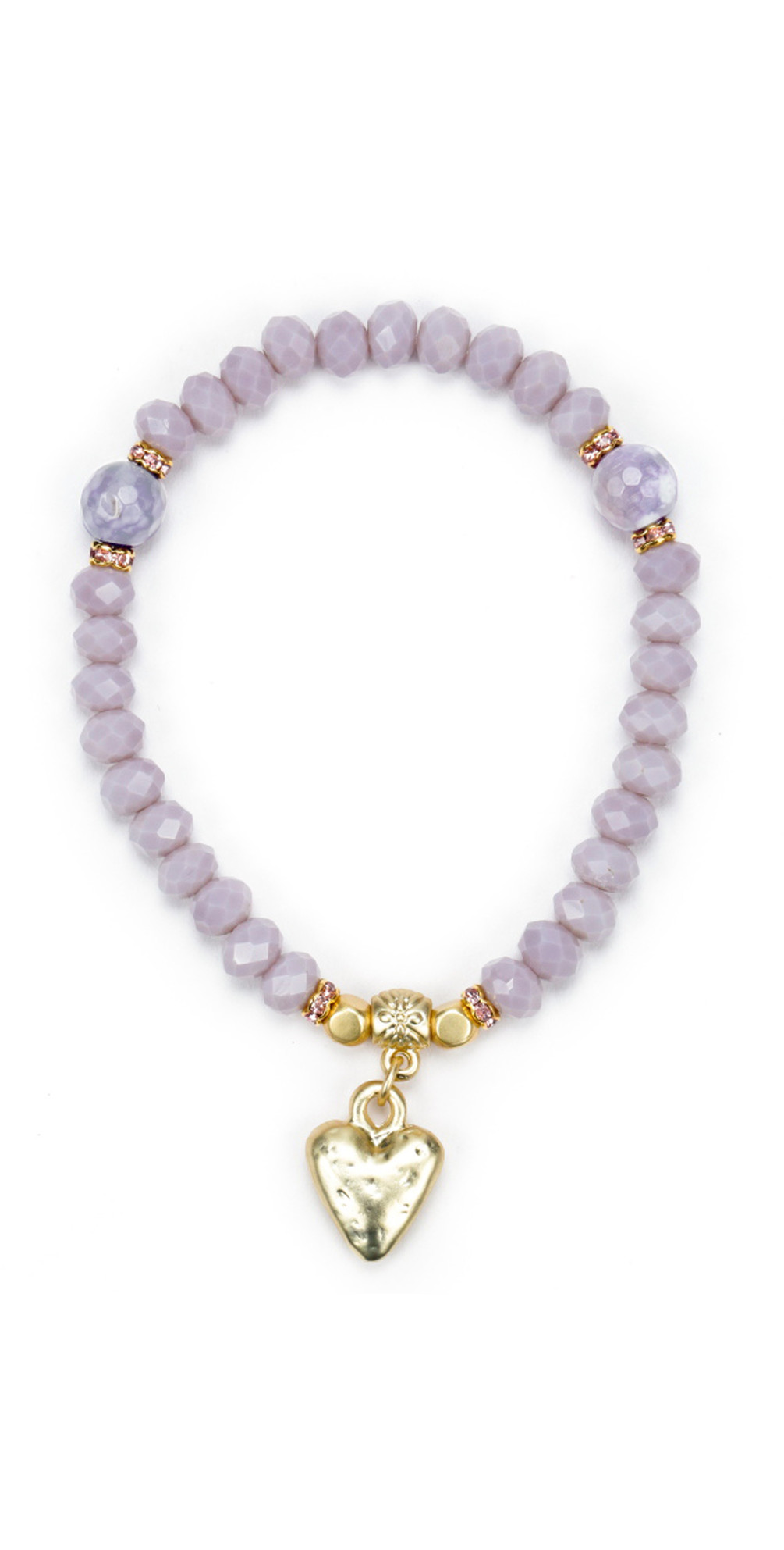 Pranella Bombay Heart Bracelet in Haze