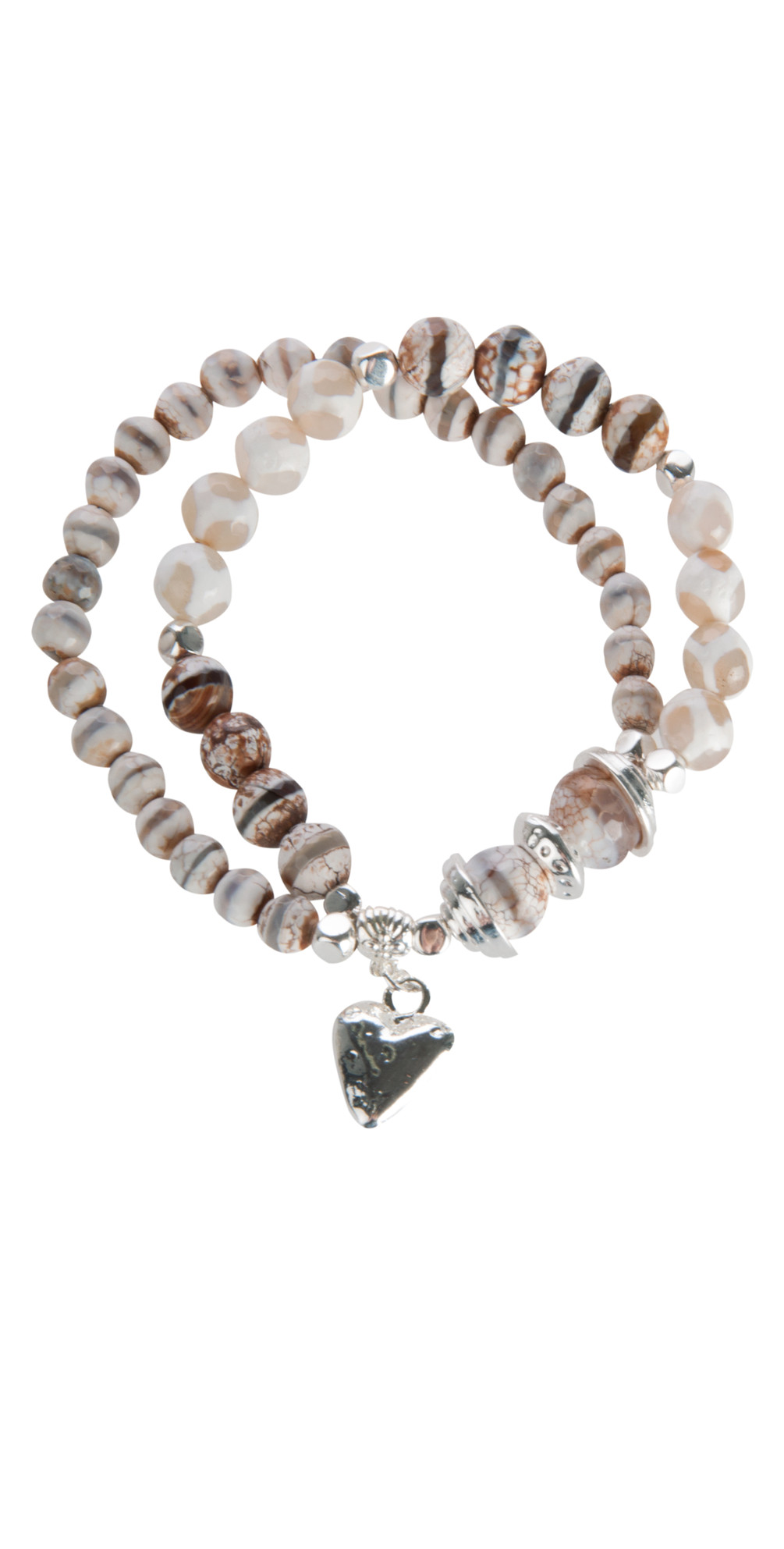 Pranella Tibetan Norbu Double Bracelet in Brown