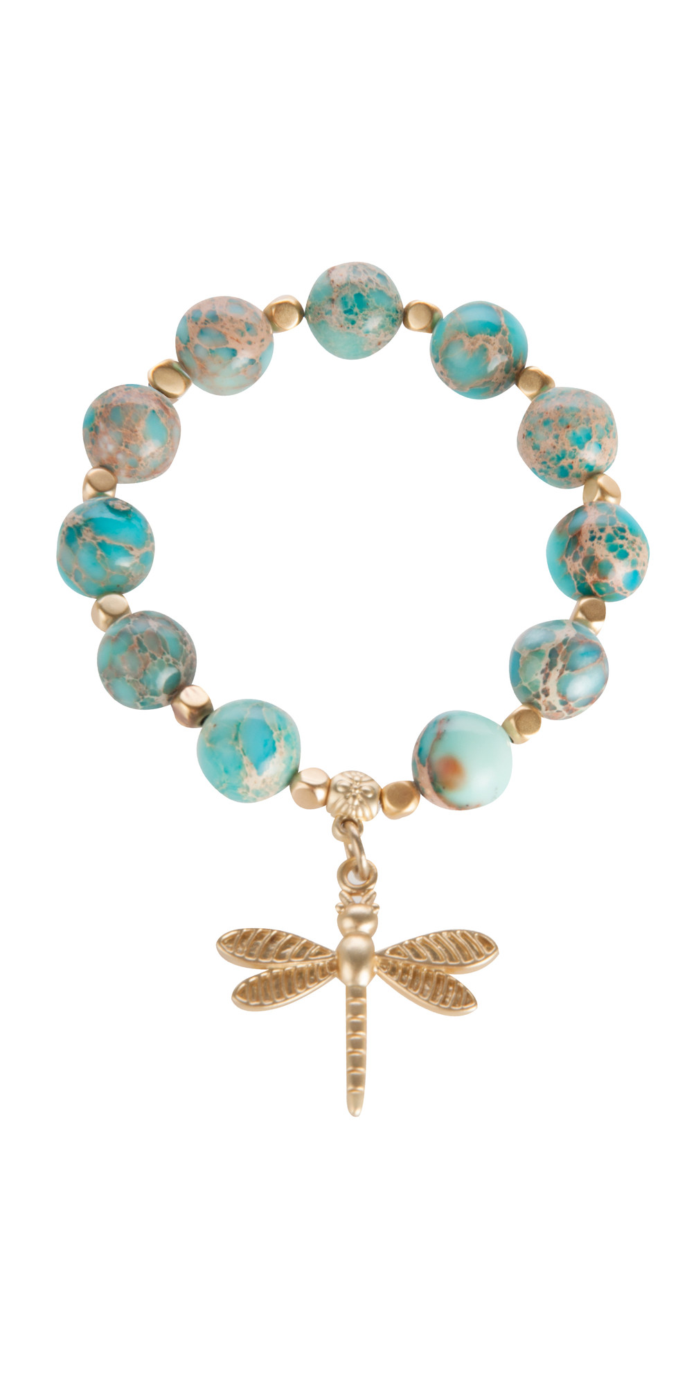 Pranella Seychelles Murial Dragonfly Bracelet in Turquoise