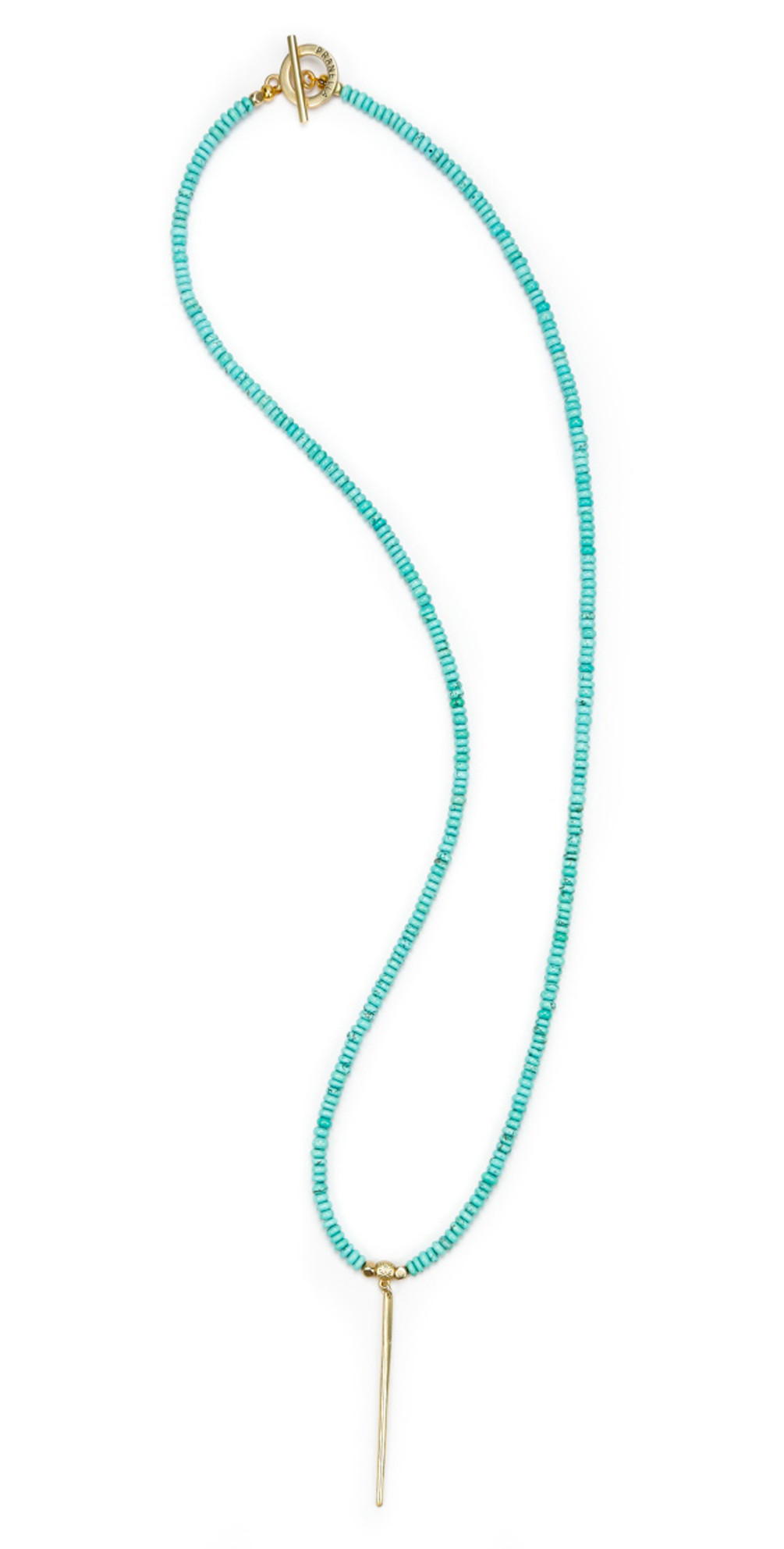 Pranella Seychelles Ani Spike Necklace in Turquoise