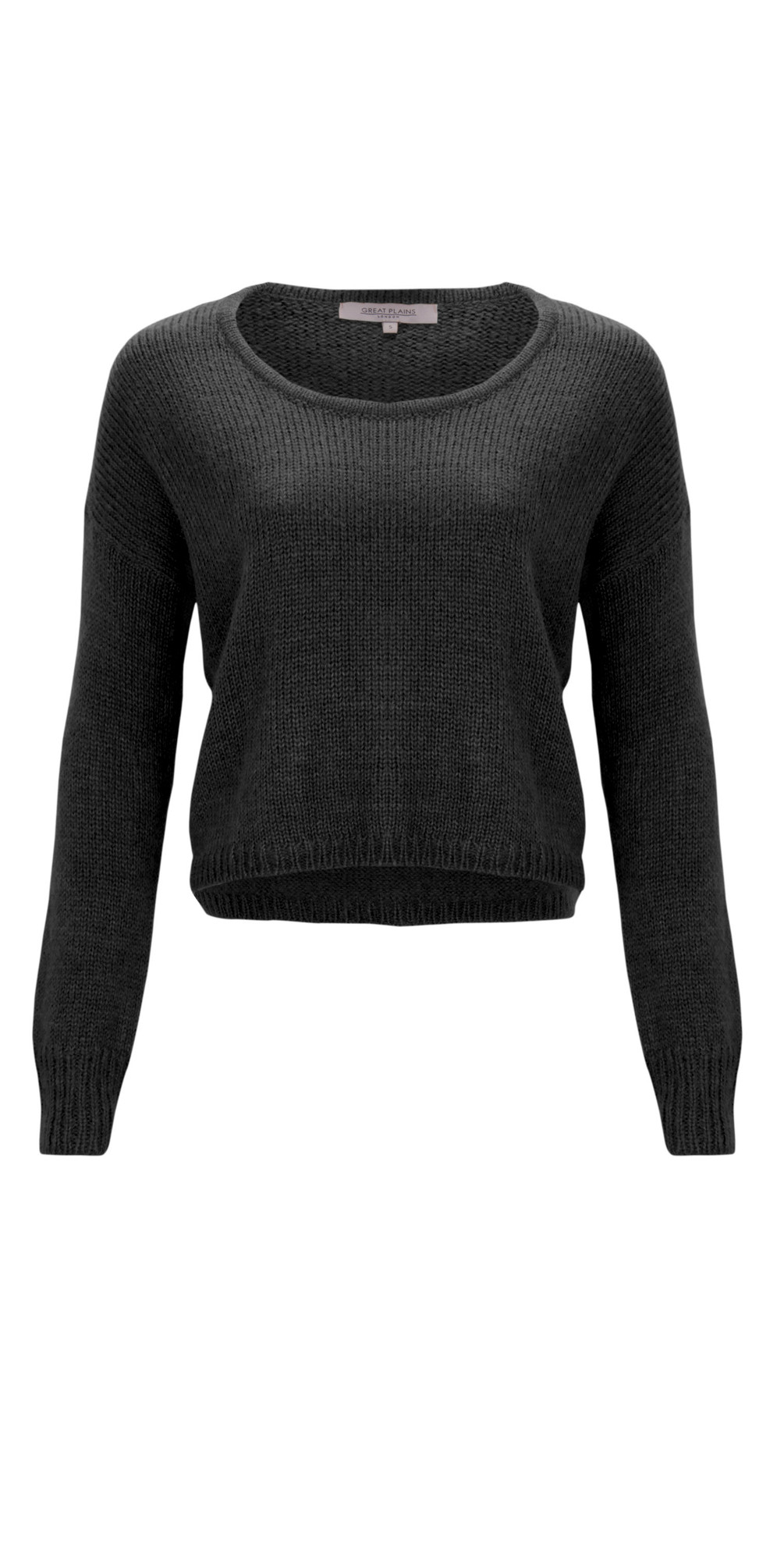 Great Plains Fancy Nancy Cropped Jumper in Black